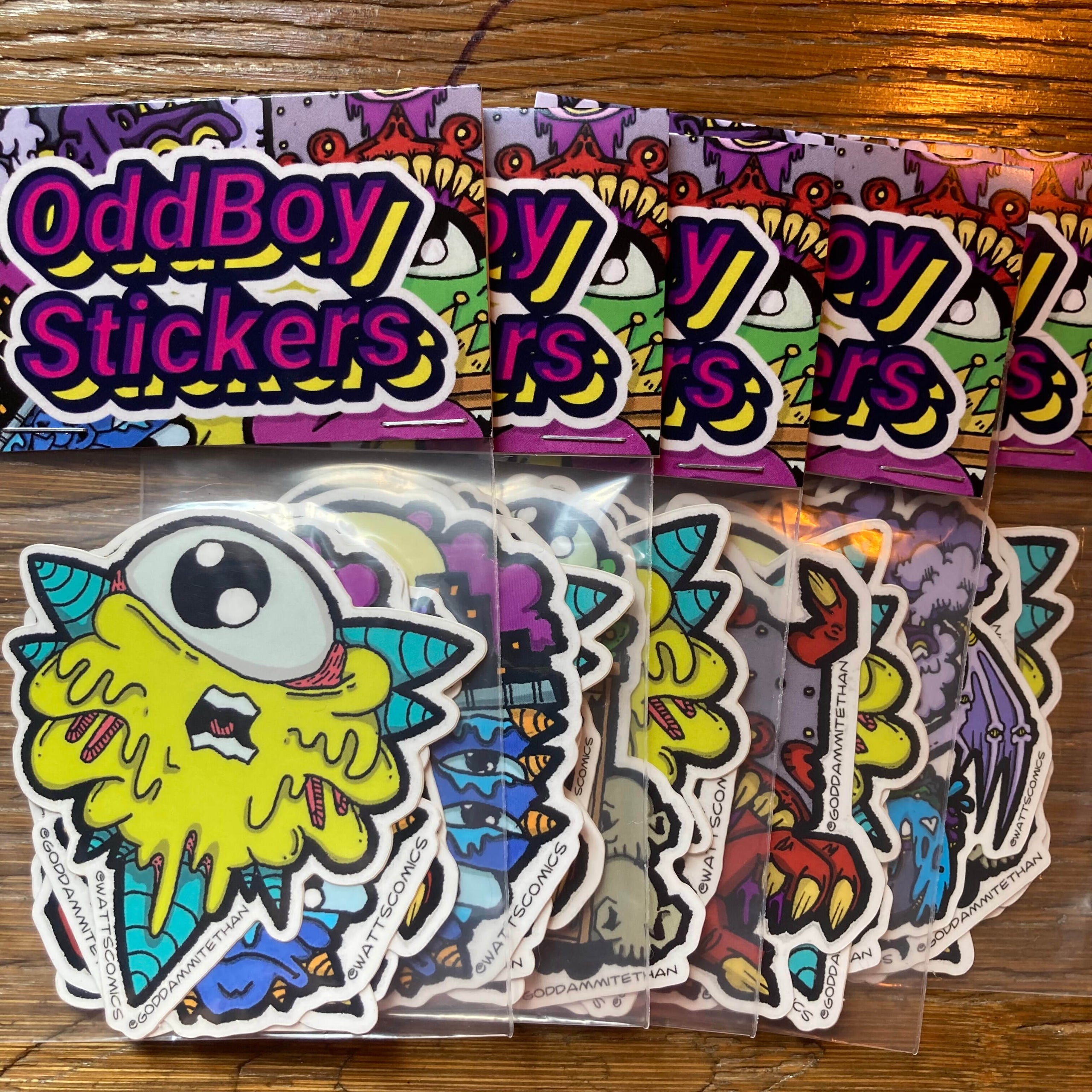 OddBoy Sticker Pack | Watts Comics
